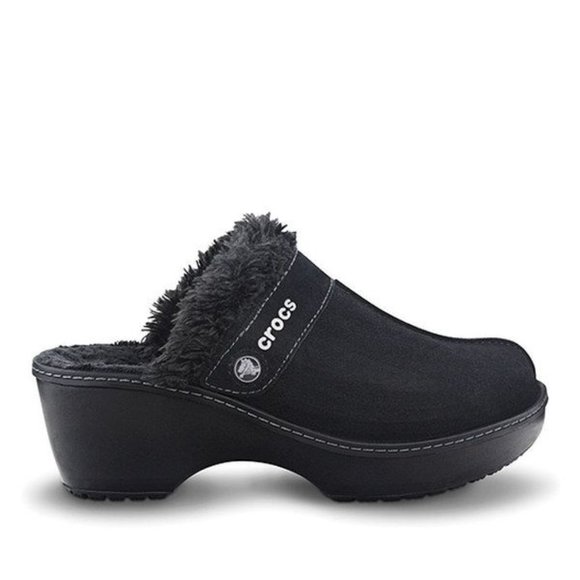 CROCS | Shoes | Nwt Crocs Cobbler Leather Clogs Black Mules | Poshmark